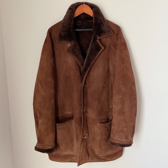 Gallotti | Jackets & Coats | Gallotti Italy Brown Suede Leather ...